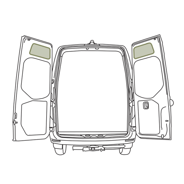 VanEssential Rear Door Storage Bundle for Mercedes Sprinter, 2019+